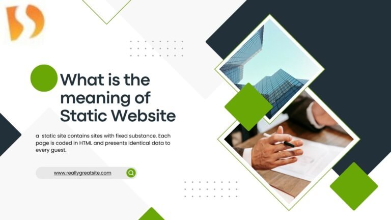 What is the meaning of Static Website and Explain In Brief - Dhanvi ...